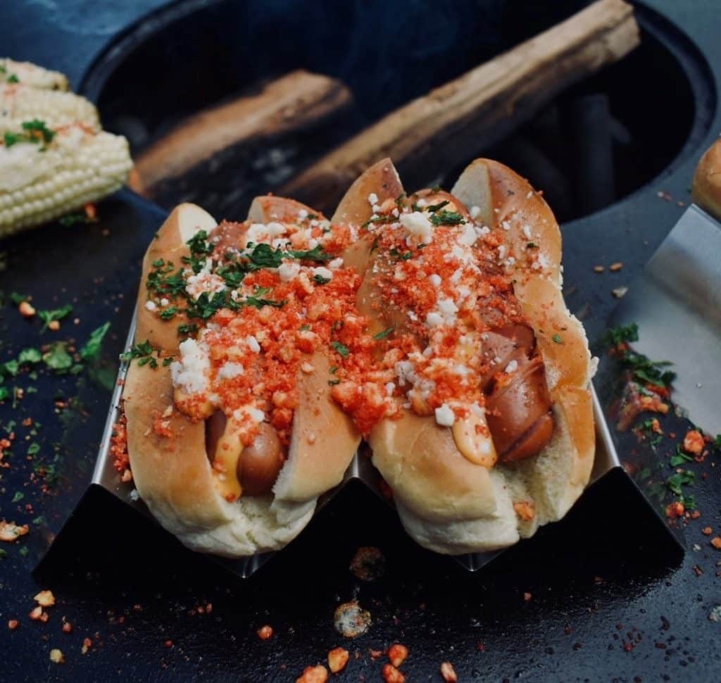 Flaming Hot Cheetos Spiral-Cut Hot Dogs: A Spicy, Cheesy Twist with ...